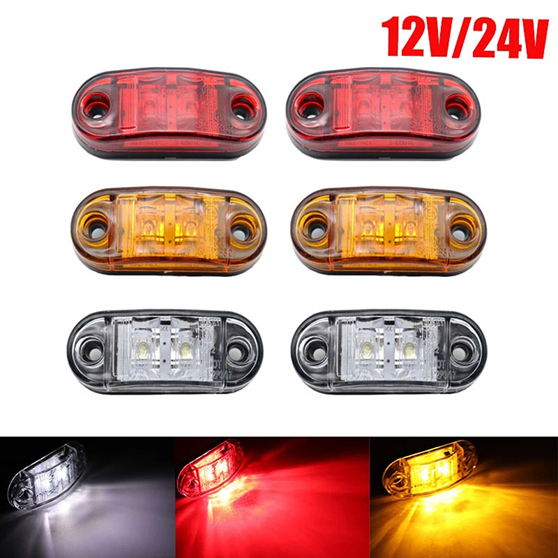 VOYANT D'AVERTISSEMENT LED Diode Light Oval LED Side Marker Lamp 12V ...