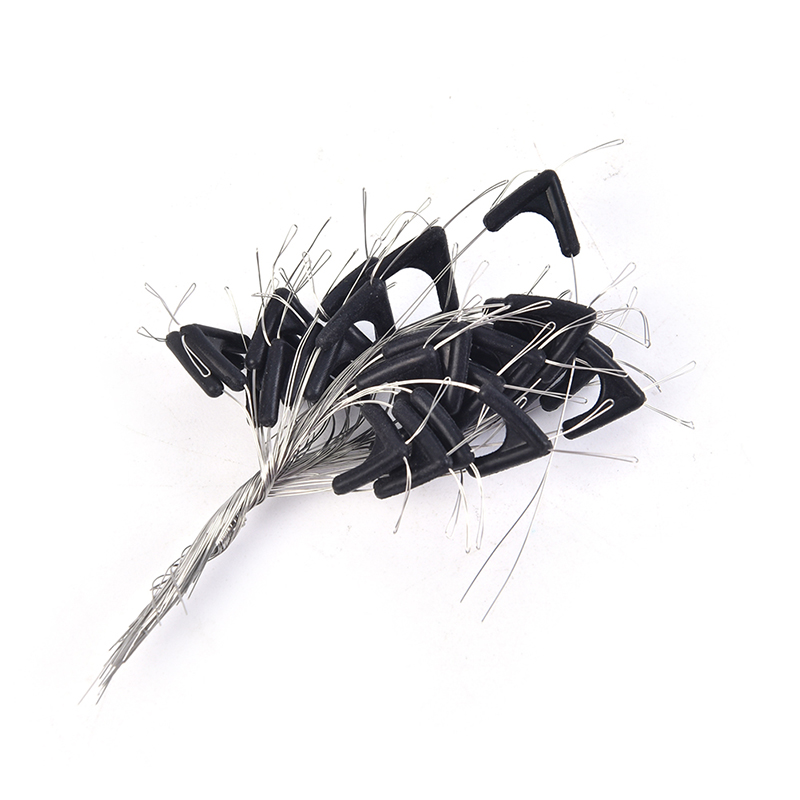 50pcs/Set Fishing sub line splitters Double Hooks Contactor Device ...