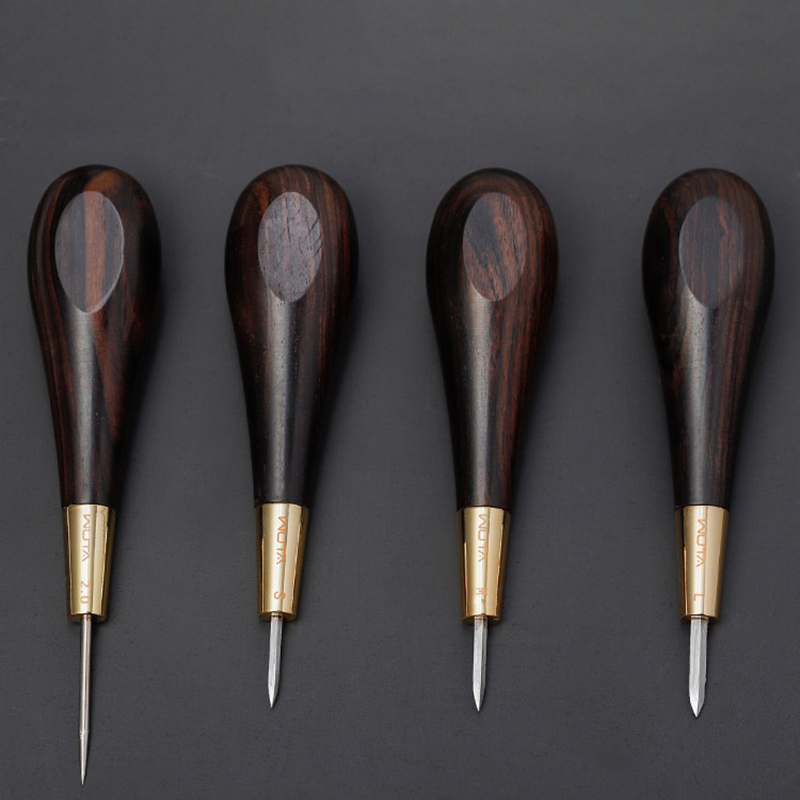 1pc Leather Stitching Awl Diamond Shape Ebony Blackwood Brass Craft Tool B SPI eBay