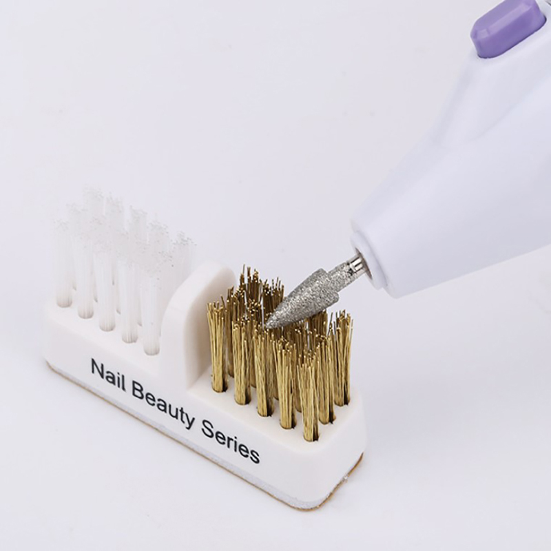 Portable Nail Drill Bit Cleaning Brush For Electric Manicure Machine ...