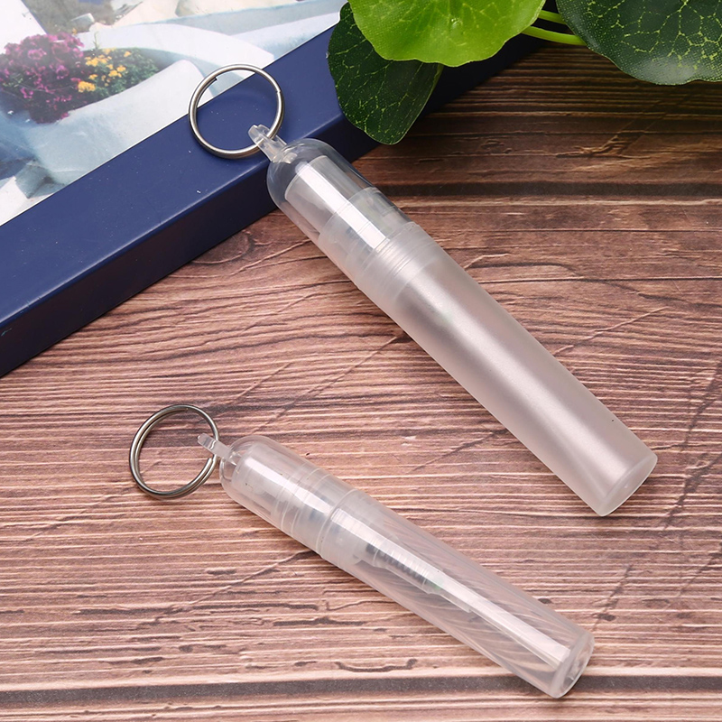 Clear Key Ring Perfume Plastic Bottle Empty Cosmetics Bottle Refillable ...