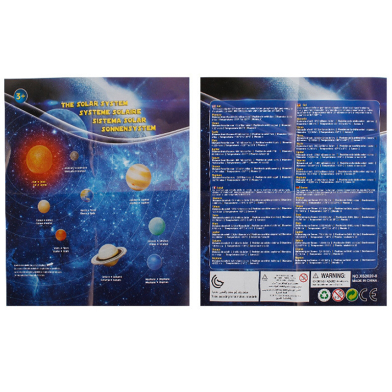 9 PCS SOLAR System Plastic Cosmic Planet System Universe Model ...