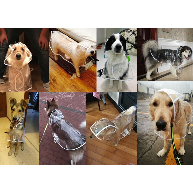 Dog Raincoat big Dog Medium Waterproof Clothing Jacket  Puppy Casual