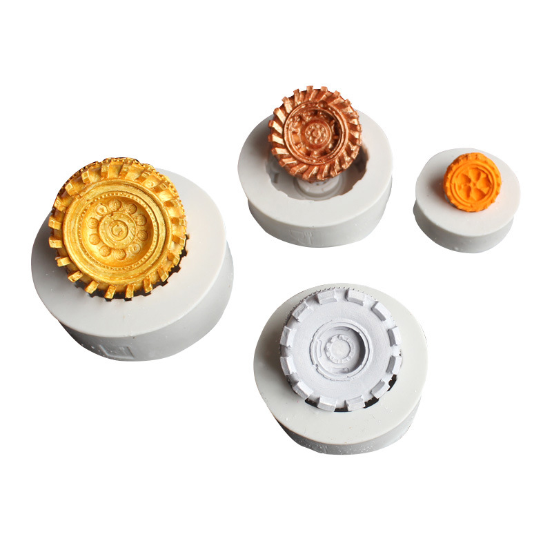 DIY Wheel Silicone Molds Fondant Cakes Decorating Tools Silicone Molds ...