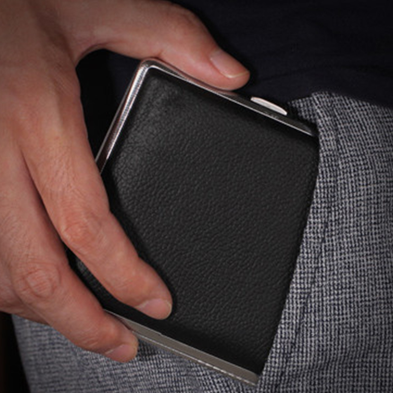 Cuir Cigare Cigarette Tabac Case Holder Poche De Rangement Pour 20 Cigares