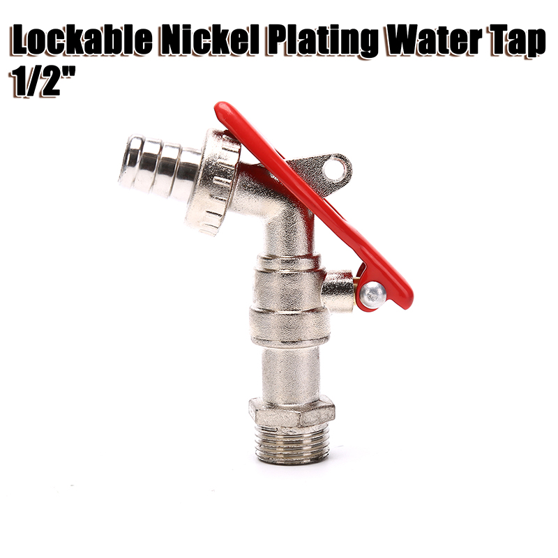 1/2 Inch Thread Water Tap Lockable Faucet Garden Hose Faucet with L AU ...