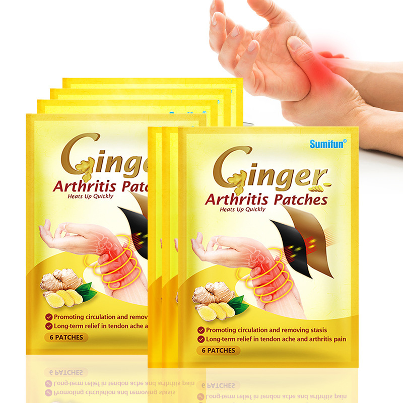 6pcs Ginger Arthritis Plaster For Hand Wrist Thumb Finger Pain Relief ...