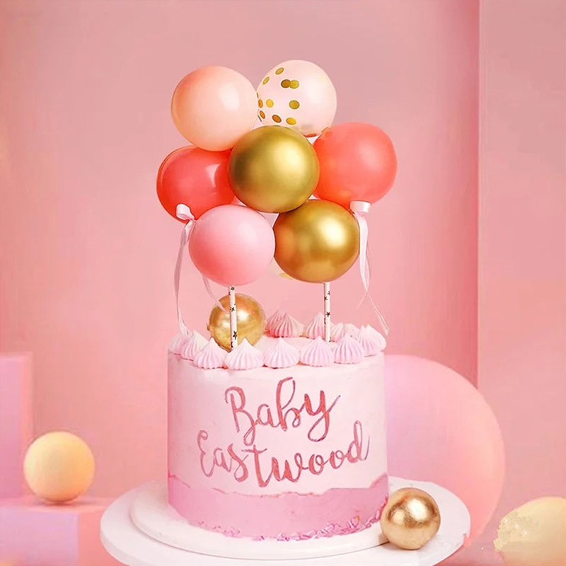 CAKE TOPPER CLOUD Shape Confetti Balloon Birthday Party Dessert ...