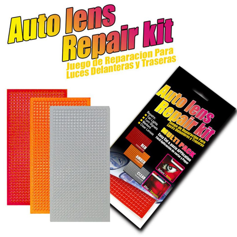 3pcs Auto lens tail light repair kit, DIY fix broken car grid tail lens ...