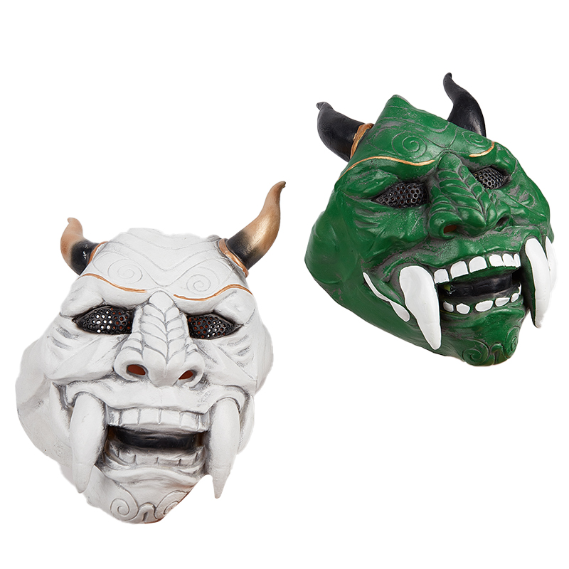 Samurai Mask Japanese Cosplay Masks Horror Anime Halloween Costumes P ...