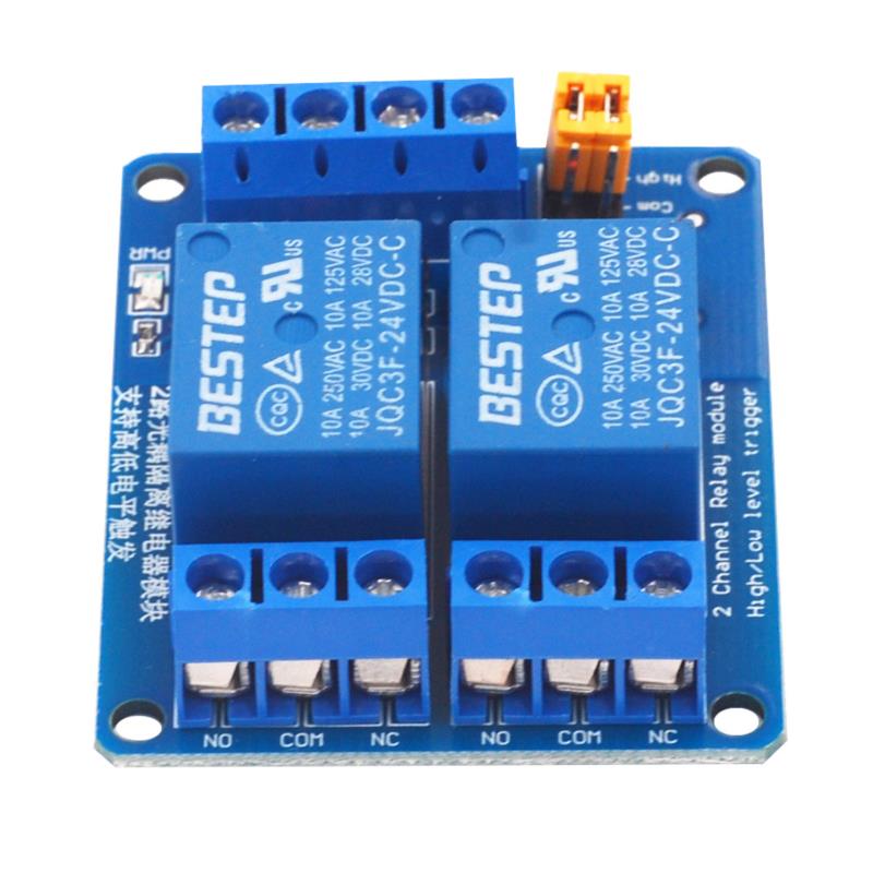 MÓDULO DE RELÉ de 2 canales 3.3V 5V 12V 24V 2 canales relé disparador ...
