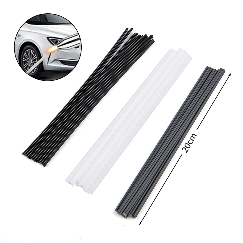 10Pcs 20cm Welding Rod PP/PVC/PE Stick Plastic Welder Gun Bumper Repair ...