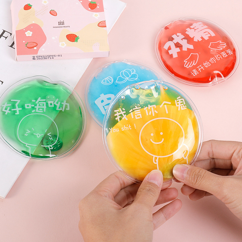 Winter Reusable Gel Hand Warmer Cute Word Print Instant Heating Pack ...