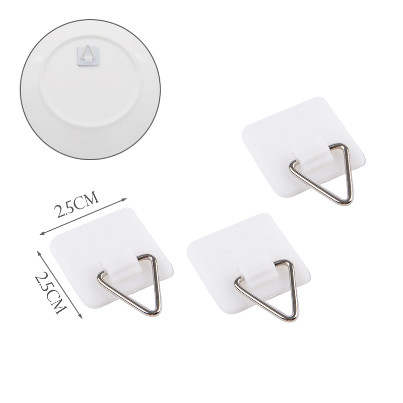 10 pz appendiabiti piastra adesiva invisibile immagini supporto verticale a parete Art DecCR Le