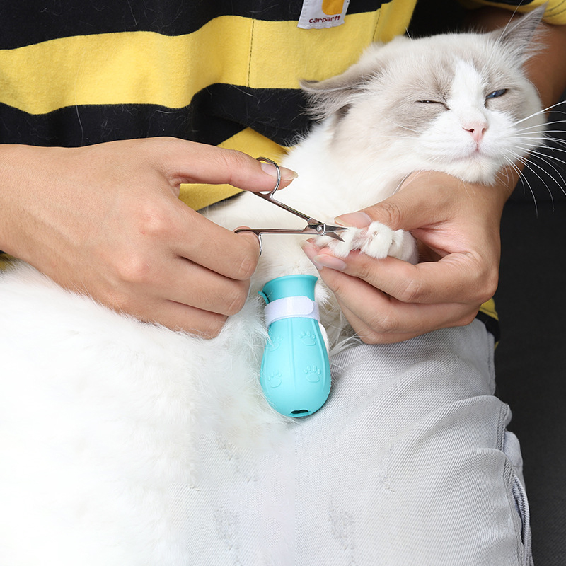 Copripiede per gatto copertura in silicone antigraffio e morso per animali domestici copertura zampe Z4