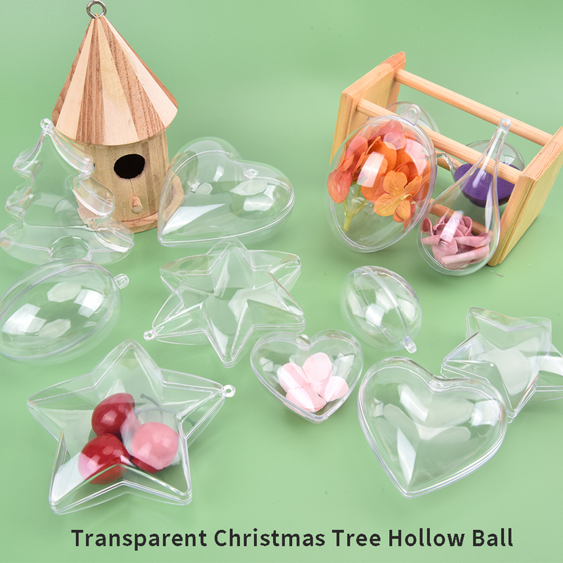 Transparent Plastic Ball Clear Plastic Craft Ball Baubles For Christmas ...
