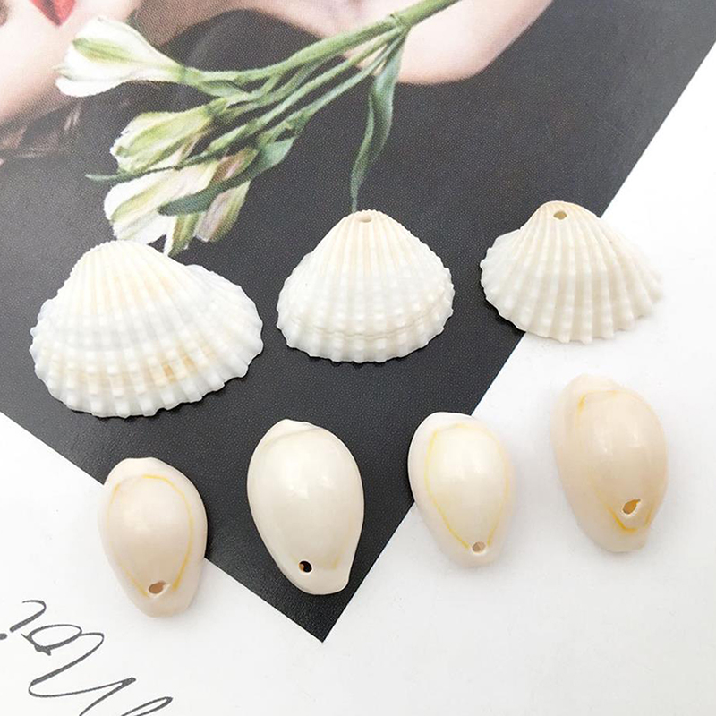 20pcs Natural Sea Shells Conch Coquillage Beads Pendant Craft DIY ...