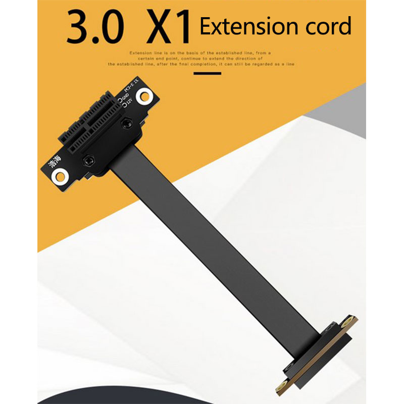 Extender Ribbon Adapter Extension Cable PCI-E 1X Slot Extension Riser C ...