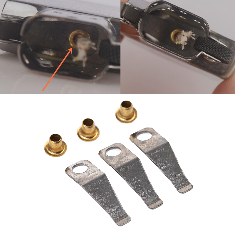 3Pc Kerosene Lighter Cam Shrapnel Screw Rivet For Lighter Replacement Part Th