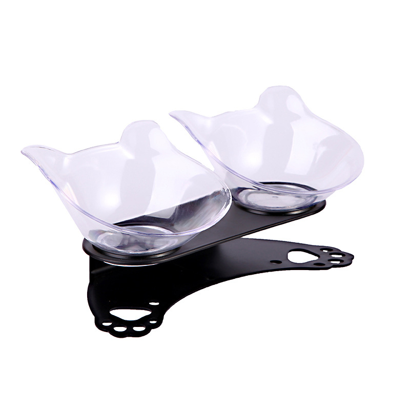 Ciotole per cibo per gatti antiscivolo, doppia inclinazione ciotole per gatti inclinate Sn