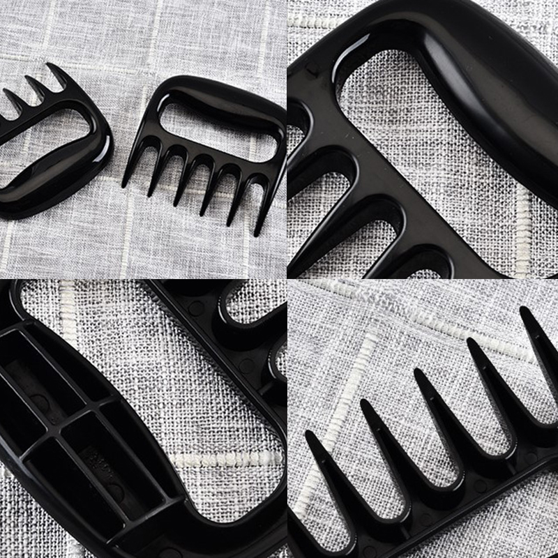 Meat Fork Shredder Barbecue Bear Claw Meat Separator Handle Kitchen Food Fork Pe