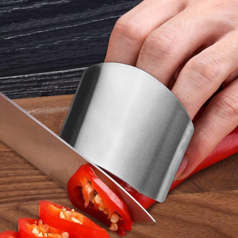 Stainless Steel Finger Guard Finger Safe Protector Cutting Vegetables ...