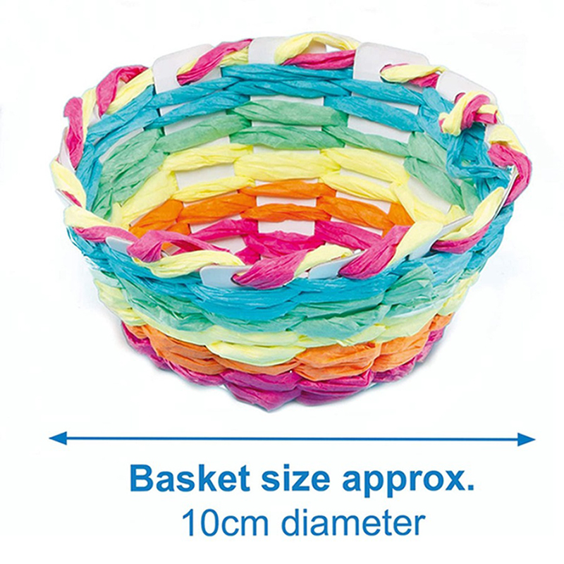 Kit tessitura cesto bambini fai da te arte tessitura artigianato cesto di Natale Pasqua ❤XH