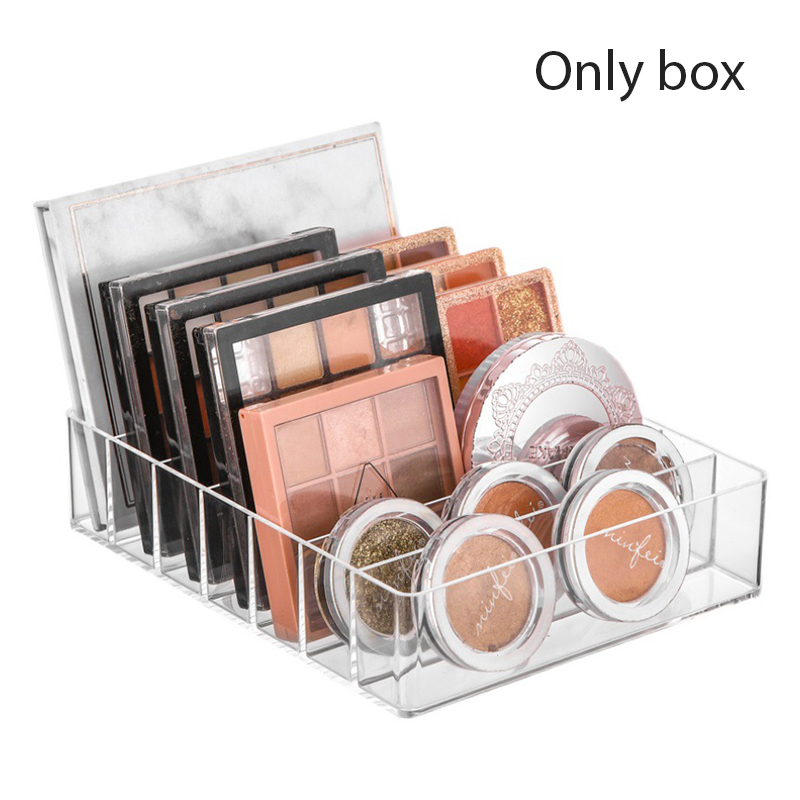 7 Grid Storage Box Clear Plastic Makeup Cosmetic Stand Holder Lipstick ...