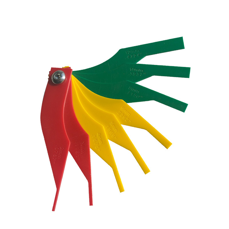 8 In 1 Brake Pad Measuring Tool Gauge Feeler Tester Scale Lining Thickness Wea