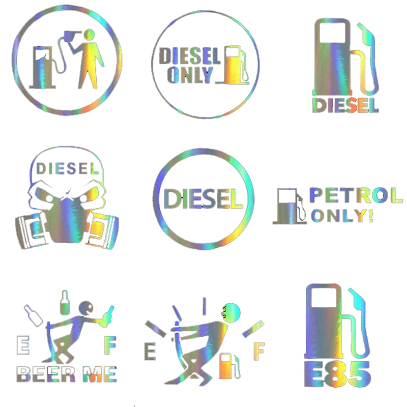 Funny Car Sticker Vinyl DIESEL ONLY Fuel Decals 3D Stickers Styling ...