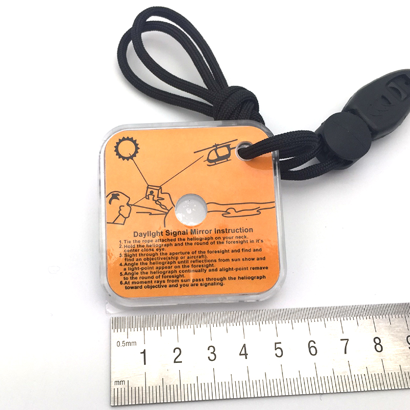 Practical Outdoor Emergency Survival Reflective Signal Mirror Adventure ...