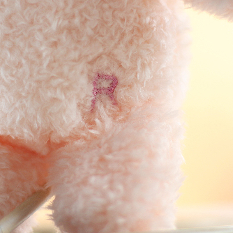 Cute Little White Rabbit And Bear Doll Plush Toy Backpack Pendant Keychain Pe