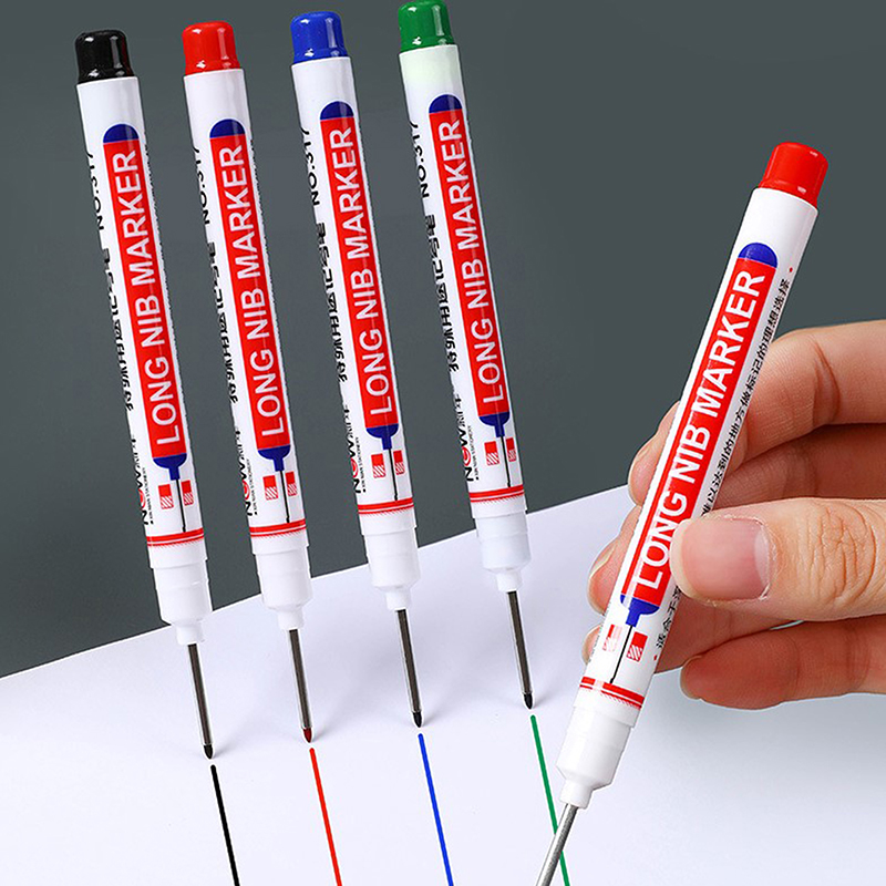 Long Head Marker Pens Bathroom Woodworking Decoration Multi-purpose Pen ...