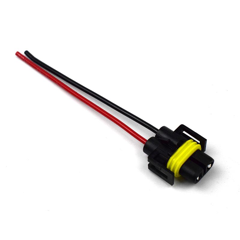 2Pcs H8 H9 H11 Wiring Harness Socket Car Wire Connector Cable Plug Adapter