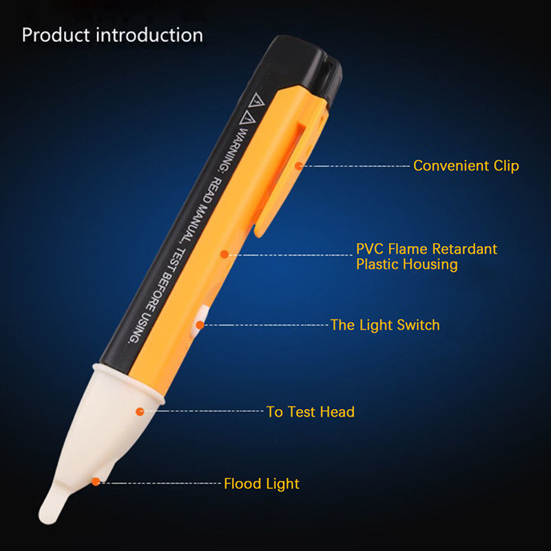 Non-contact Induction Test Pencil With Light Voltmeter Voltage Probe ...