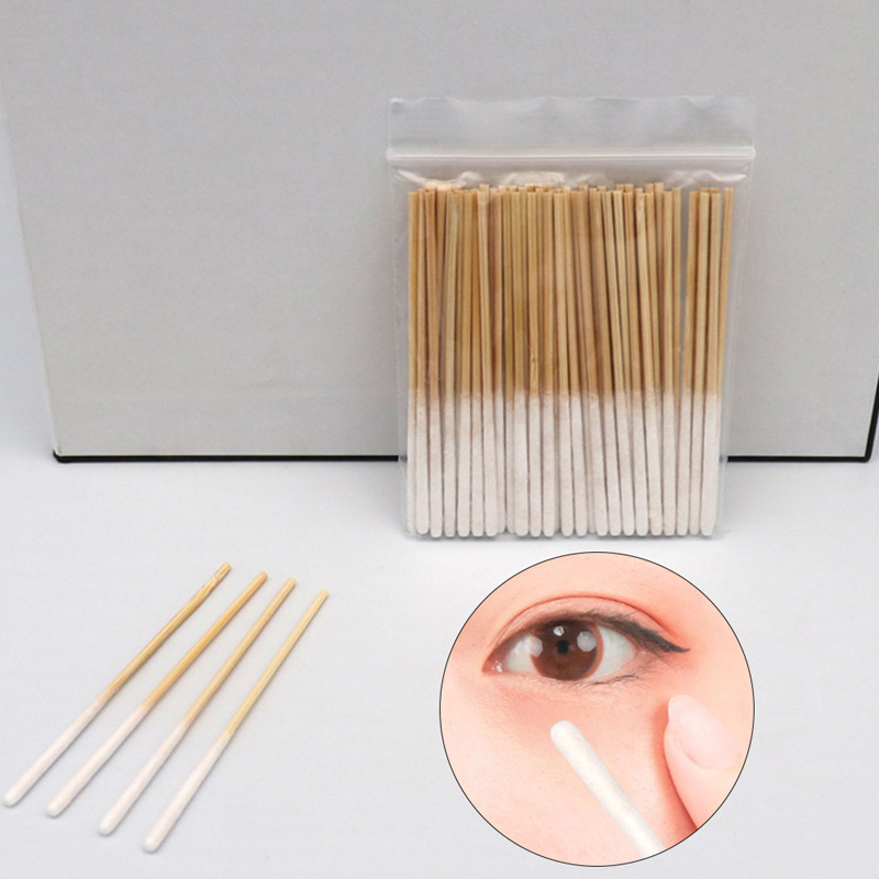 30/60pcs Disposable Longer Cotton Swab Brush Lint Free Micro Brushes ...
