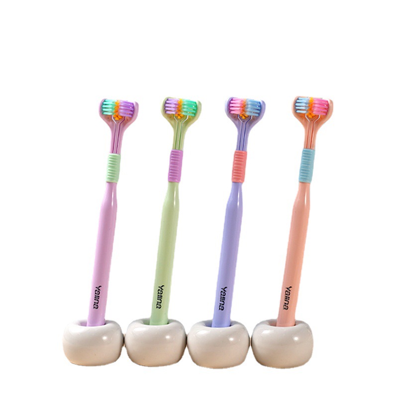 Three Sided Soft Tooth Toothbrush Ultra Fine Soft Bristle Adult ...