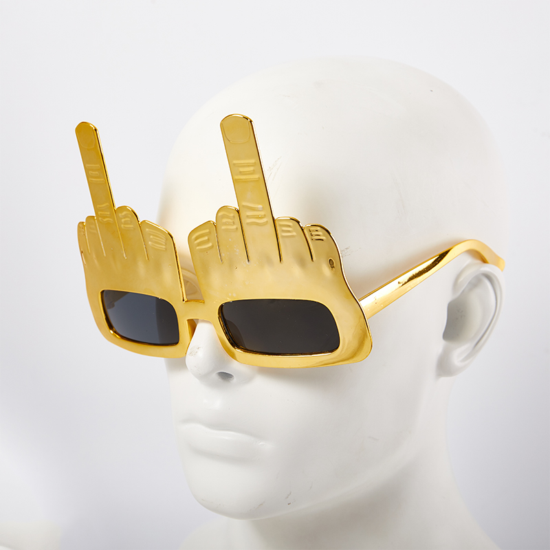 Creative Vertical Middle Finger Party Glasses Decoration Props Funny ...