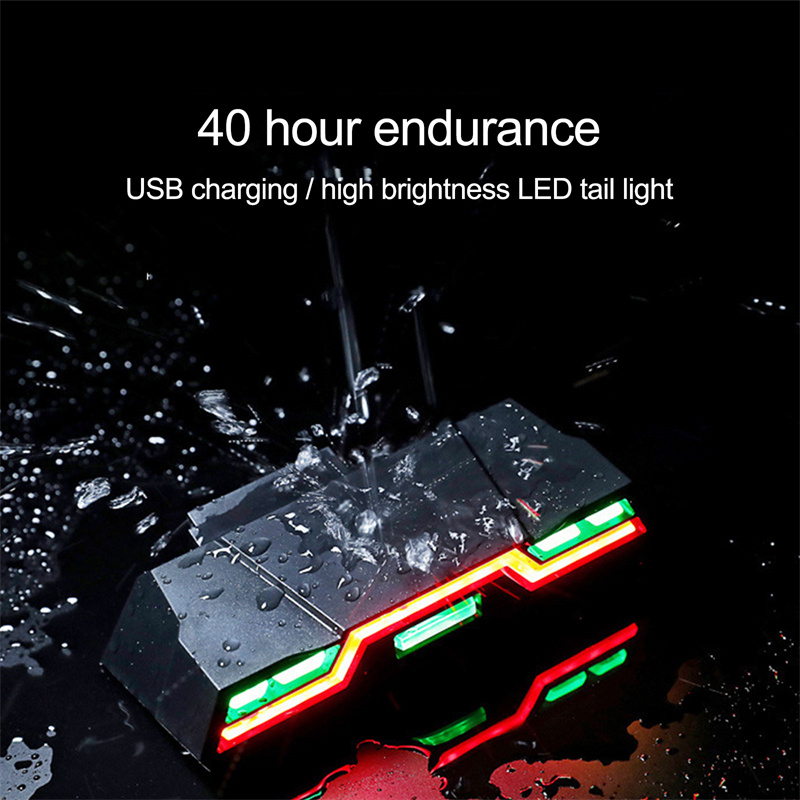 Luce Smart Bike Telecomando Wireless Segnale di Rotazione Ciclismo Lampada di Avviso