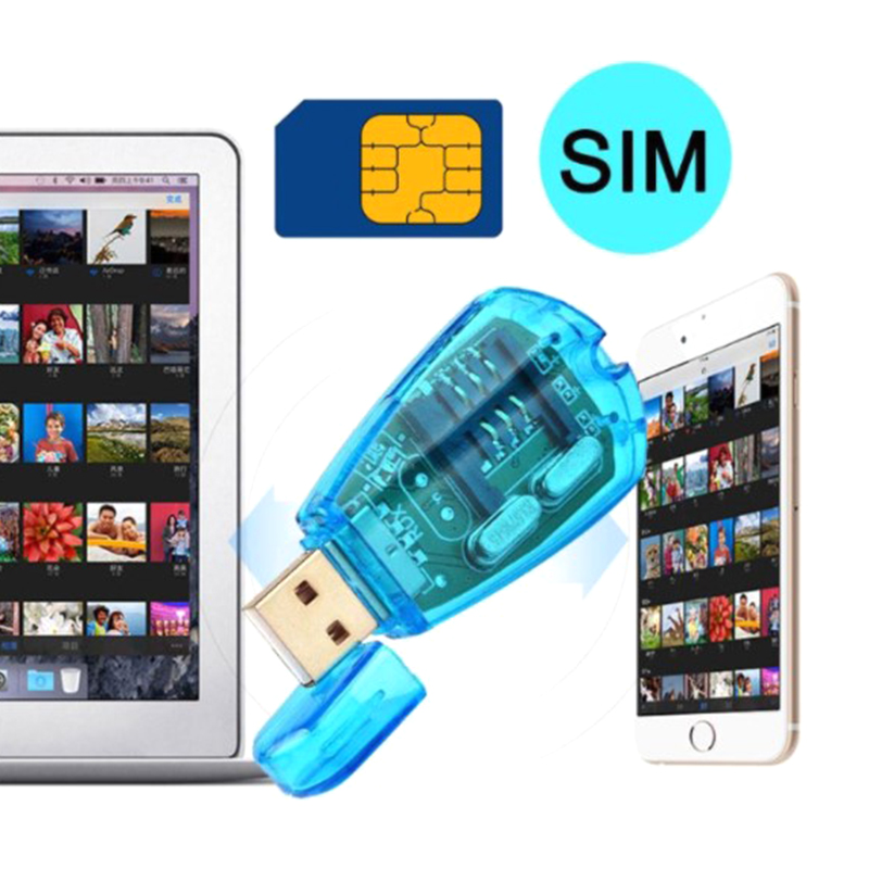 USB SIM Copy/Cloner Kit SIM Card Reader GSM CDMA SMS Backup + CD Card ...