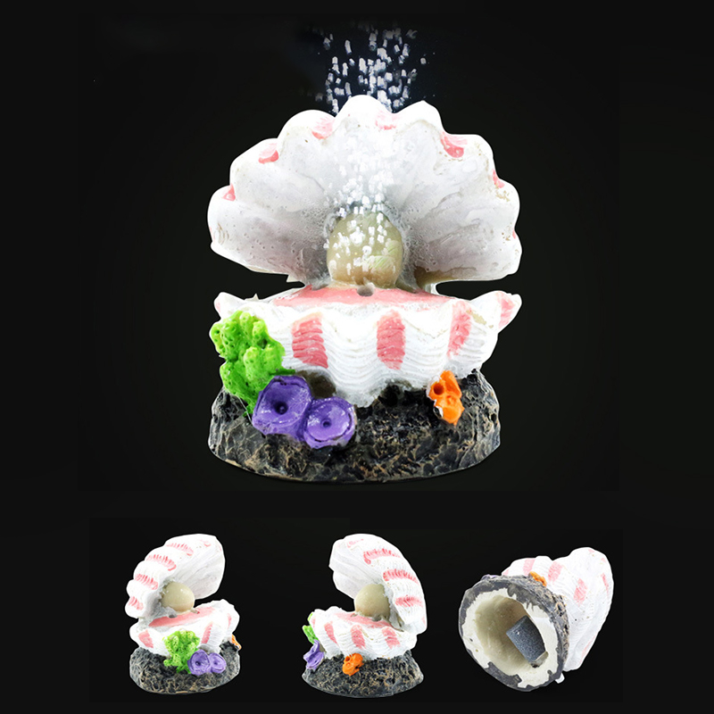 Pompa aria acquario a forma di vulcano pietra bolla acquario gioielli ossigeno P~pd BJUK