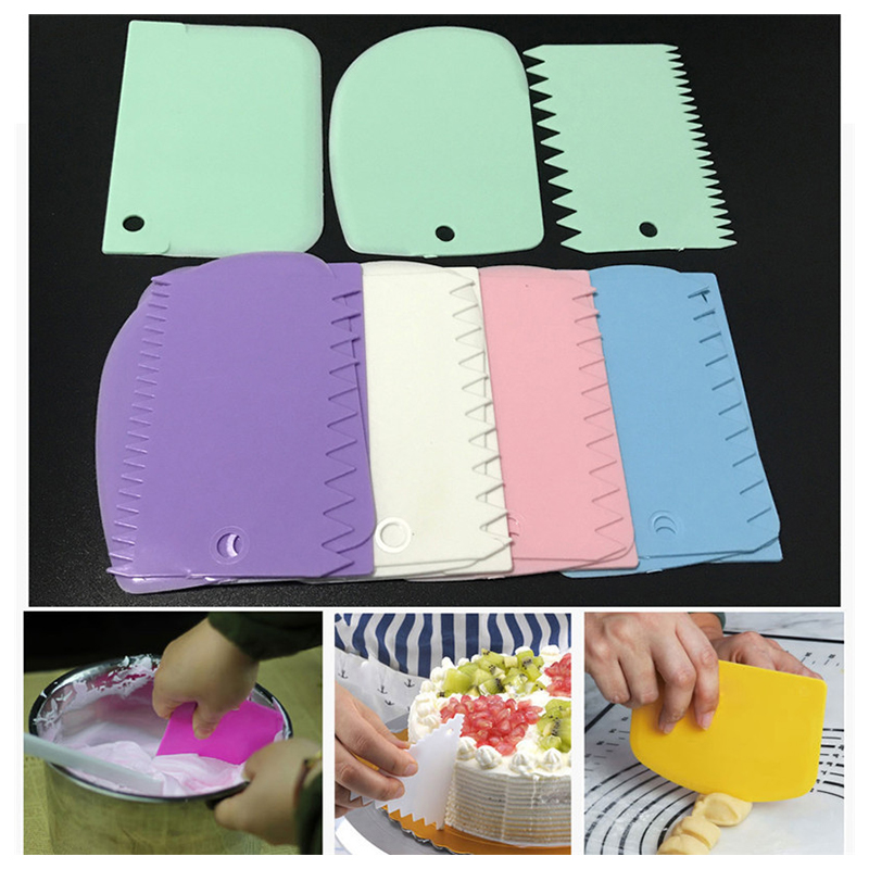 3 pz/lotto raschietto crema fai da te decorazione torta fondente cottura taglierine per pasticceria to~pd