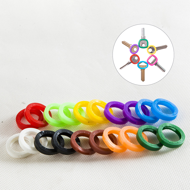 30pcs/lot Multicolor Elastic Mixed Color Hollow Rubber Key Covers ...