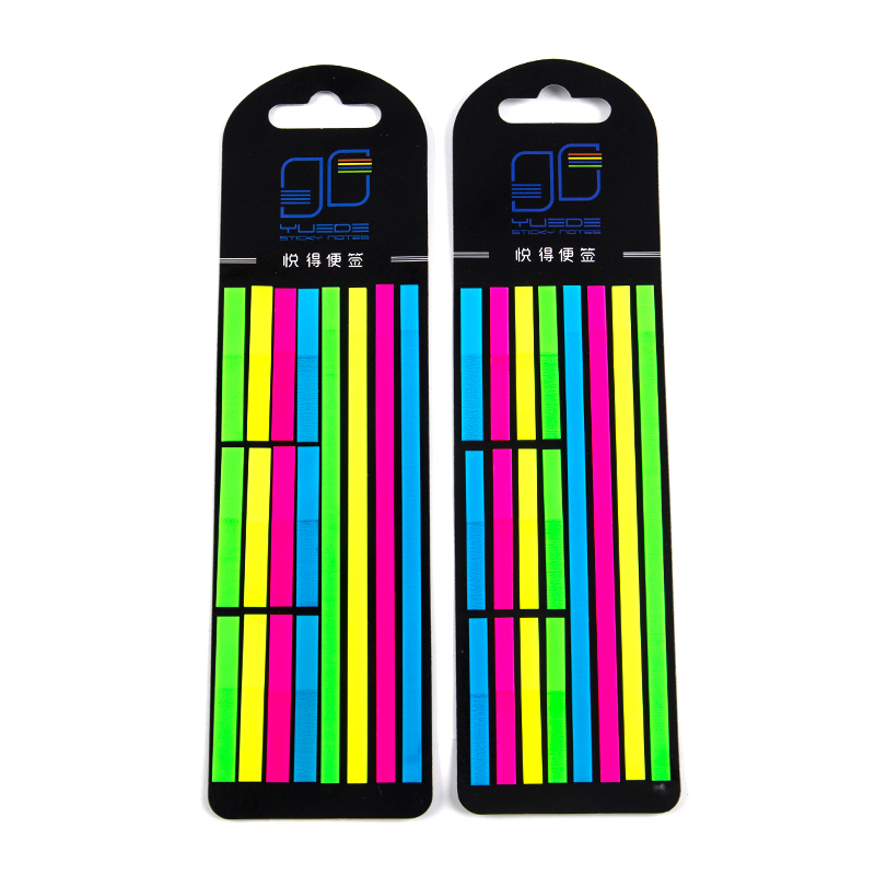Color Transparent Fluorescent Index Tabs Flags Sticky Note Stationery Readin H❤W