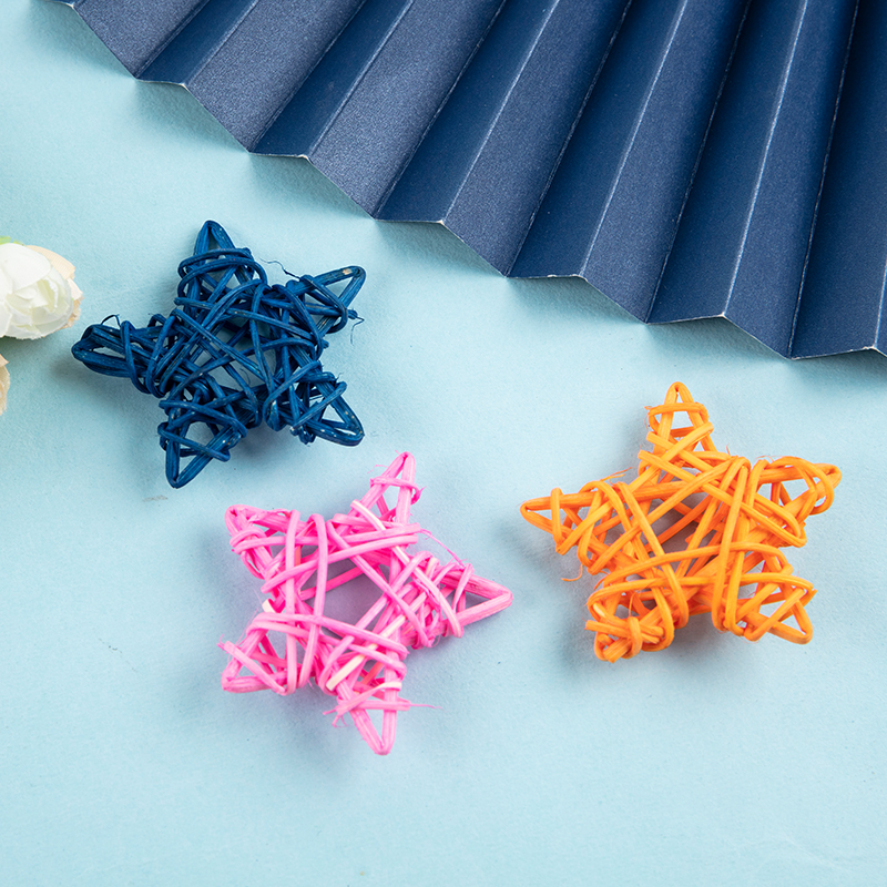 Small Animal Activity Toy Wicker Rattan Balls Decorative Chewing Playing Toy ba