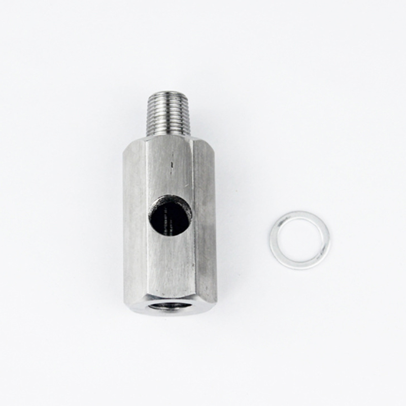 1/8 NPT Stainless Steel Oil Pressure Sensor Tee Adapters Turbo Supply Feed Line