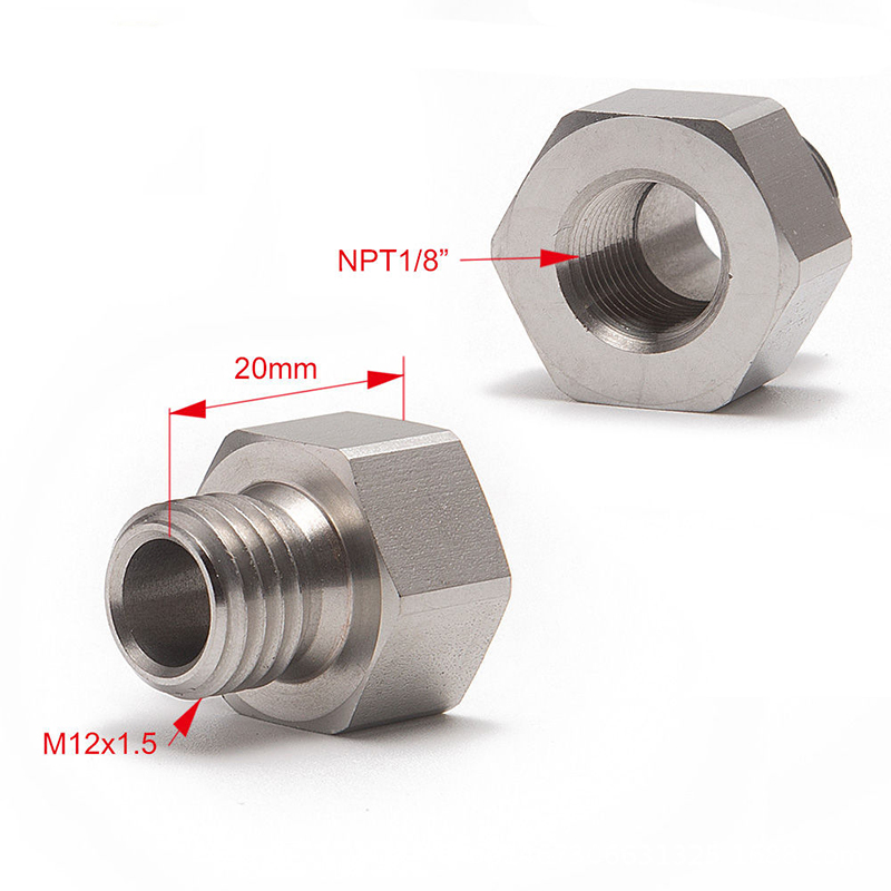 1pc Sensor Adapter Oil Water Pressure Temp M12x1.5 to 1/8NPT EP-CGQ70