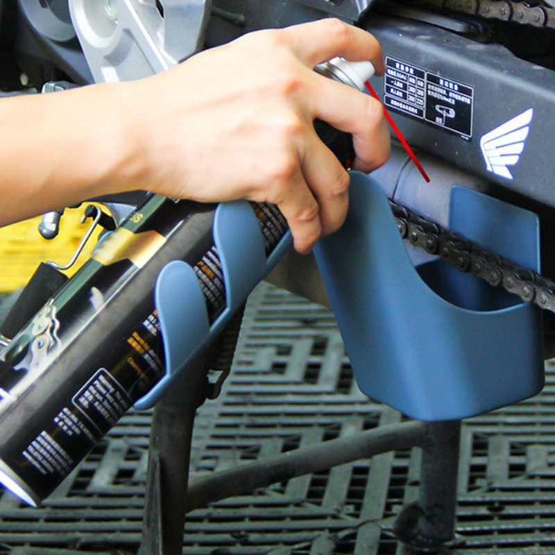 Motorcycle Bike Chain Oil Storage Tool Box Chain Cleaning Oil Splash ...