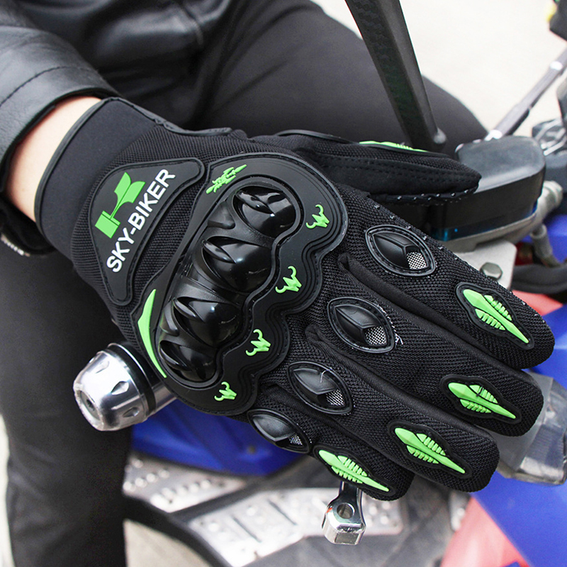 Motorcycle Gloves Breathable Full Finger Racing Gloves Outdoor Sports Protect-wf
