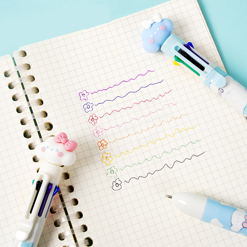 Kawaii Cute Cloud Cartoon Chunky Ballpoint Pens 8 Colors School Office Supply